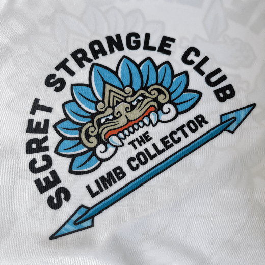 Limb Collector Rashguard - Short Sleeve - White – Secret Strangle Club
