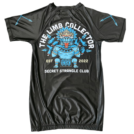 Limb Collector Rashguard - Short Sleeve - Black – Secret Strangle Club